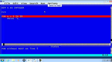 qbasic tutorial 11 for loop qb64 youtube