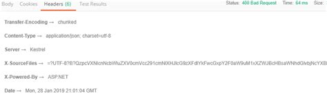 postman 400 bad request for web api stack overflow