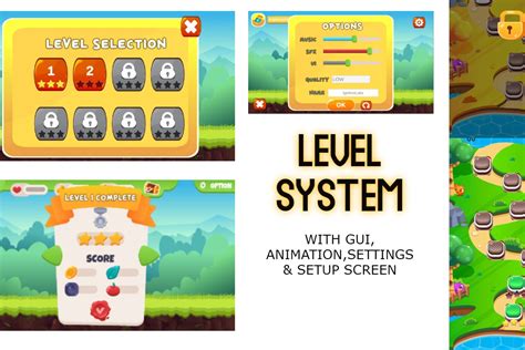 level unlock system gui tools unity asset store