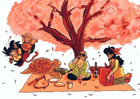 Son Goku Kuririn Lunch Muten Roushi And Umigame Dragon Ball And 1