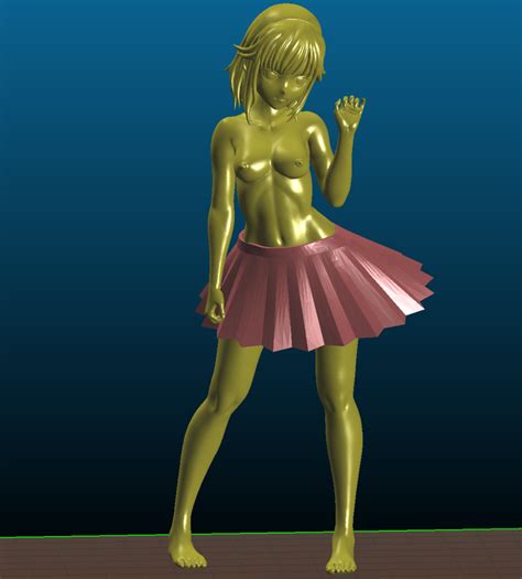 Descargar Archivo Stl Gratis Chica Sexy De Anime Nekolin Ver 2