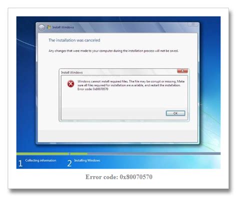 windows 7 error code 0x80070570 during operating system