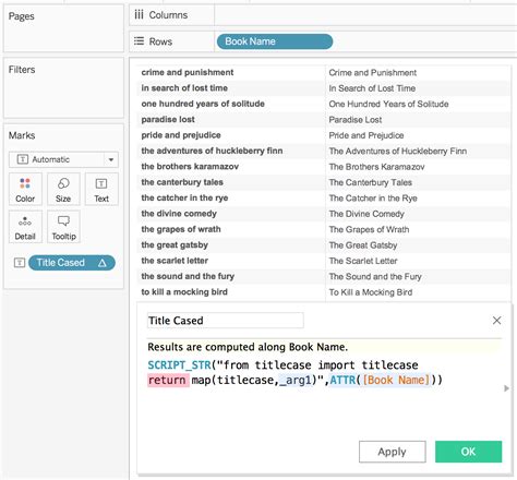 using python in tableau calculations tabpy