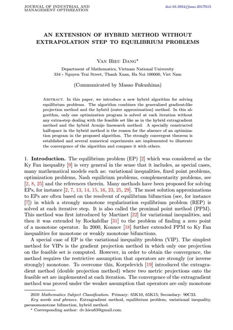 pdf an extension of hybrid method without extrapolation step to