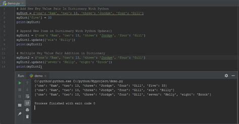 how to add new key value pair in dictionary in python