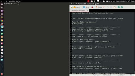 how to get list of installed packages in linux ubuntu mint and more