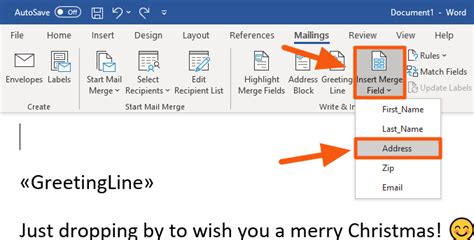 how to mail merge using an excel spreadsheet and word