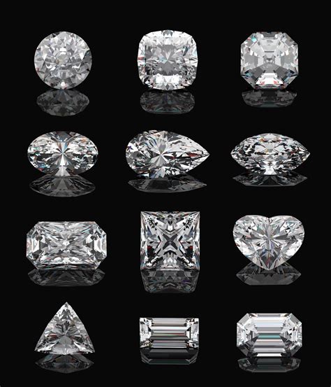 diamond cut shapes chart
