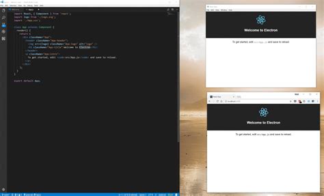 setting up an electron application using create react app