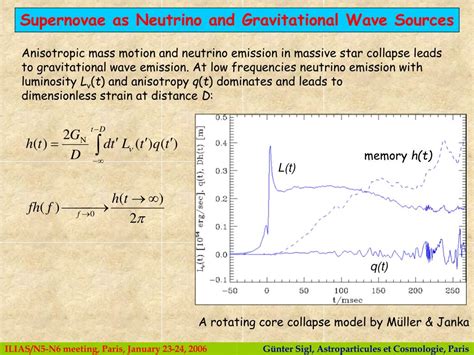 Ppt Supernovae As Neutrino And Gravitational Wave Sources Powerpoint