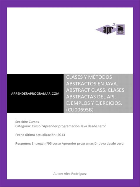 cu00695b clases abstractas java metodos abstract class api