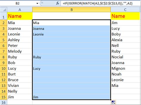 how to find duplicate values in two columns in excel