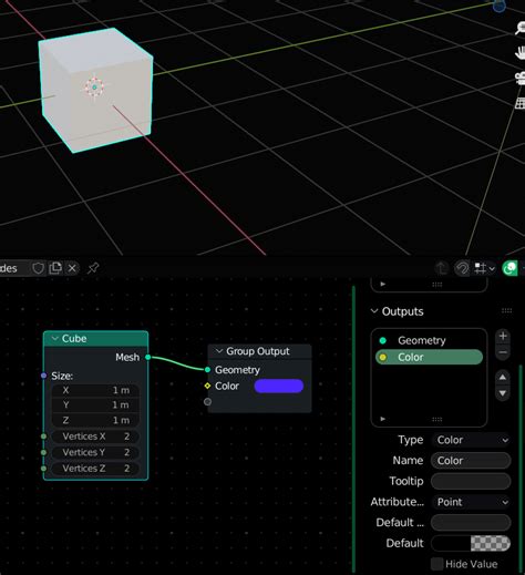 data sharing between geometry nodes and shader through attributes not