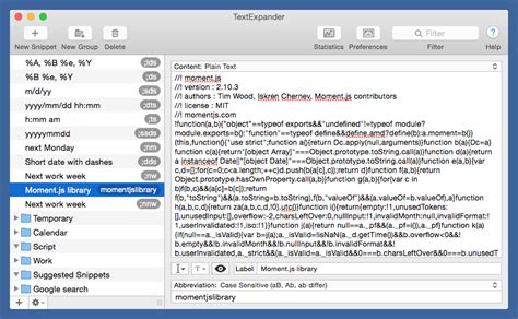 javascript date manipulations in textexpander all this