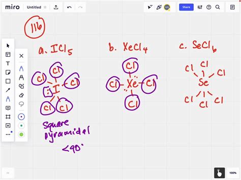 Solved Predict The Molecular Structure Including Bond Angles For Each