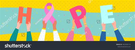 Concept National Breast Cancer Awareness Month Stock Vector Royalty