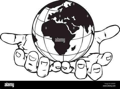Hands Holding Earth Clipart