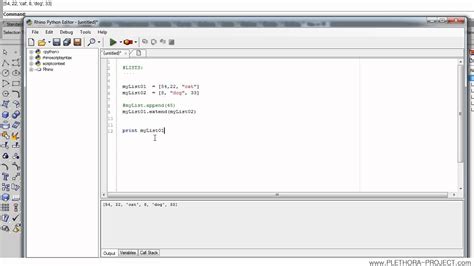 python in rhino tutorial 9 lists youtube