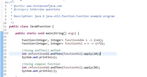 java 8 java util function function with example program instanceofjava