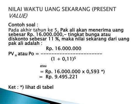 Ppt Nilai Waktu Uang Time Value Of Money Powerpoint Presentation