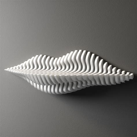 wall shelf parametric 3d model cgtrader
