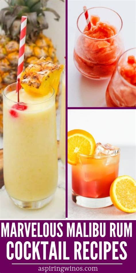 Marvelous Malibu Rum Cocktails Cocktails With Malibu Rum Rum Recipes