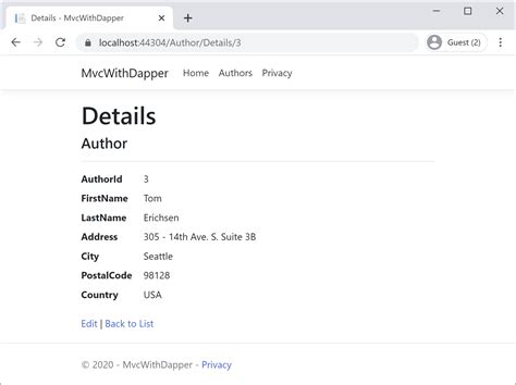 dapper mvc basic crud functionality dapper with mvc tutorial