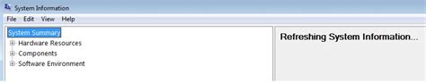 msinfo32 exe system information not working error can t collect