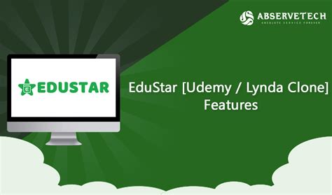 features of edustar udemy clone script lynda clone script