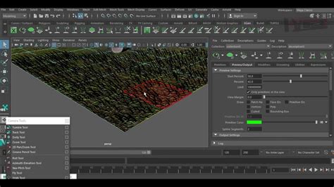 maya 2017 xgen the grass basic youtube