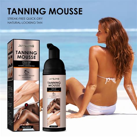 Self Tanning Mousse Spray Fast Body Lotion Cream Sunbathing Body Black