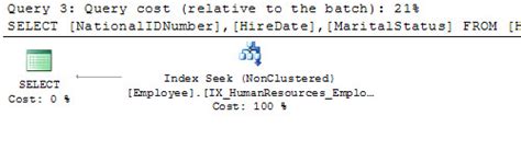 sql server removing key lookup seek predicate predicate an