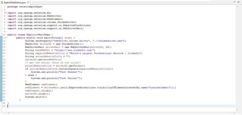 explicit wait demo in selenium software testing class