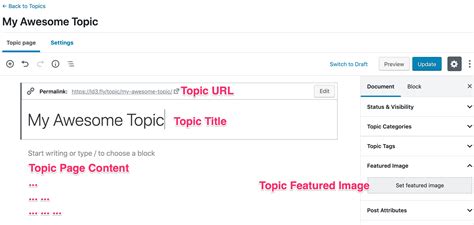 topic page content learndash support
