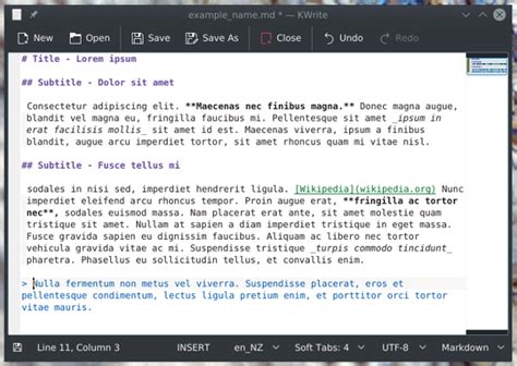 markdown markup example examplepapers