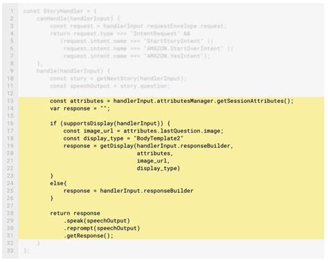 code deep dive using the display directives in the ask sdk for node js