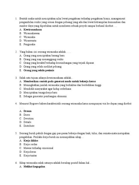Latihan Soal Pkk Kelas 11 Pdf