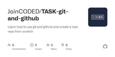 github joincoded task git and github learn how to use git and github