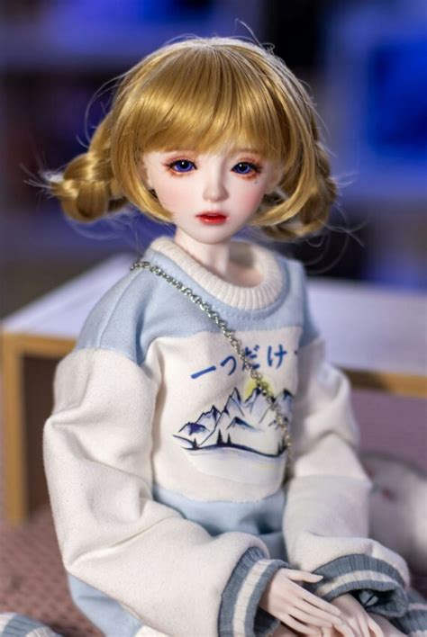 Hilary 1ft7 50cm Blonde Tiny Sex Doll With Bjd Head 💋 Nakedoll