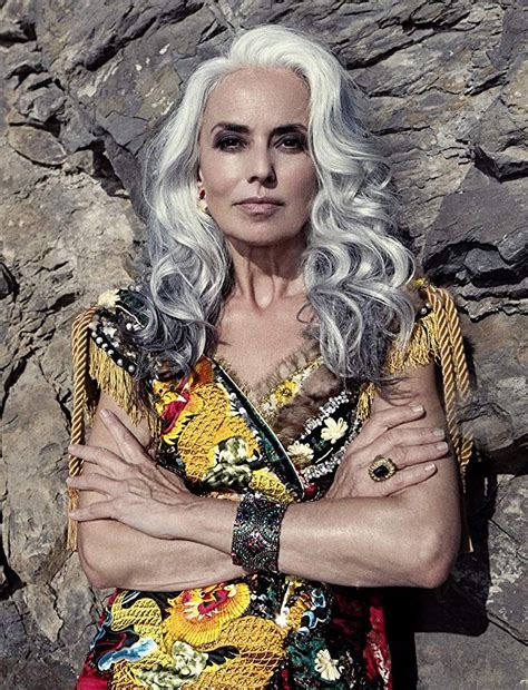 Yazemeenah Rossi Silver Haired Beauties Long Gray Hair Beautiful