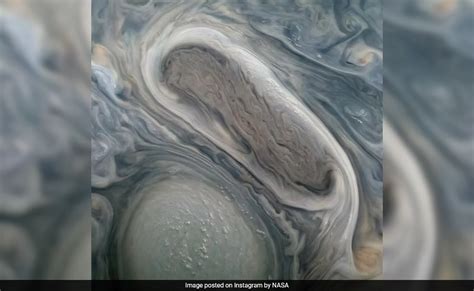 Nasas Juno Spacecraft Captures Two Of Jupiters Large Rotating Storms