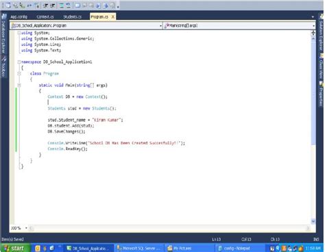 entity framework approach to connect to ms sql server 2008