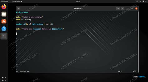 bash script set variable example linux tutorials learn linux