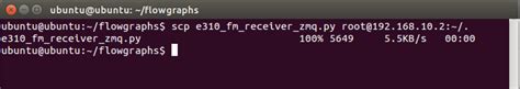 streaming processed data from the e31x with gnu radio and