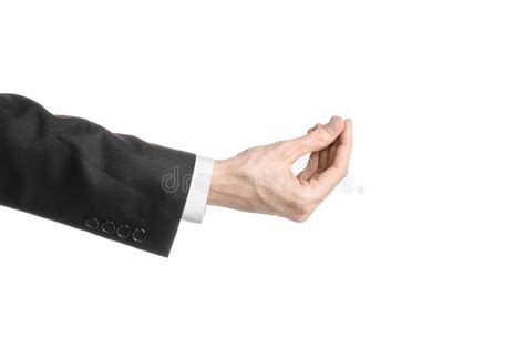 Homme Daffaires Et Sujet De Geste Un Homme Dans Un Costume Noir Et