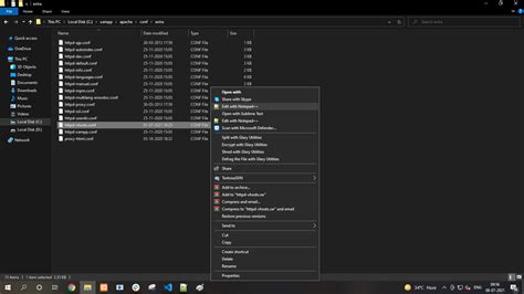 how to configure a virtual host for a laravel project in xampp for