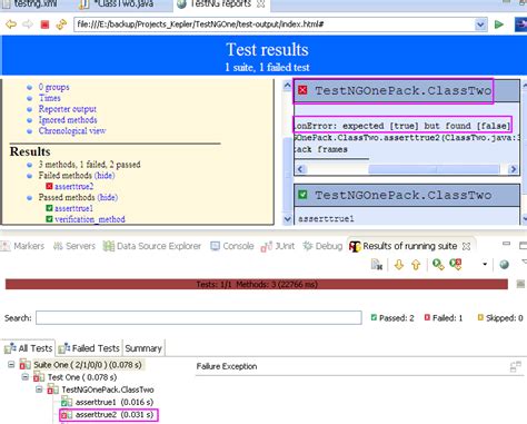 selenium webdriver asserttrue assertion example with testng