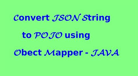 that is my attitude how to convert json string to pojo