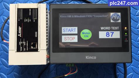 Kinco Hmi And Mitsubishi Fx5u Communication Tutorial