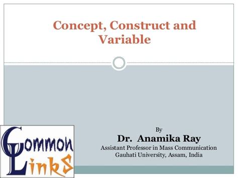 concept construct and variable